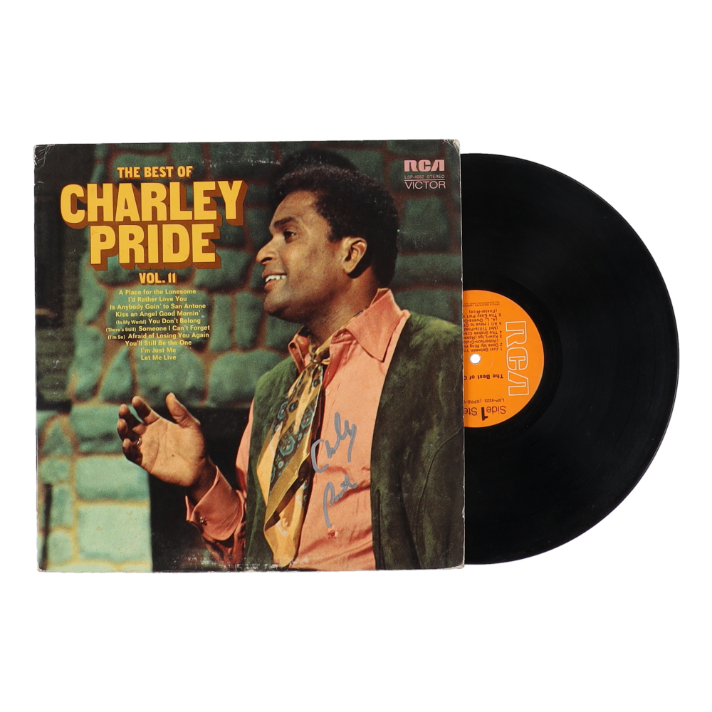 Charley Pride Signed "The Best Of Charley Pride Vol 2" Vinyl Record ...