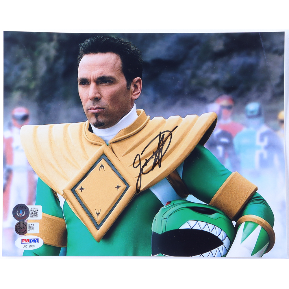 Jason David Frank Signed "Power Rangers" 8x10 Photo (Beckett & PSA ...