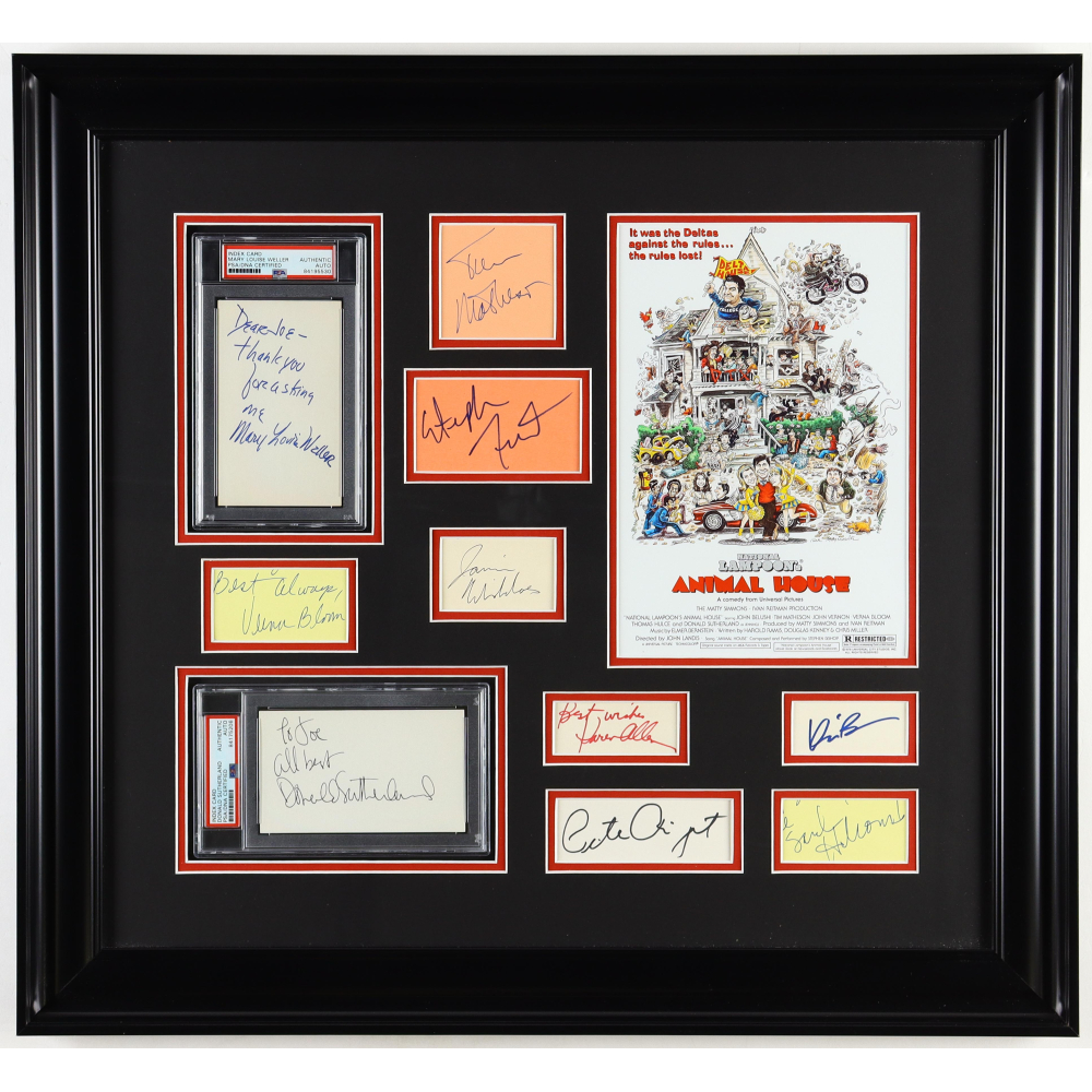 "Animal House" Custom Framed Cut Display Signed & Inscribed By (10 ...