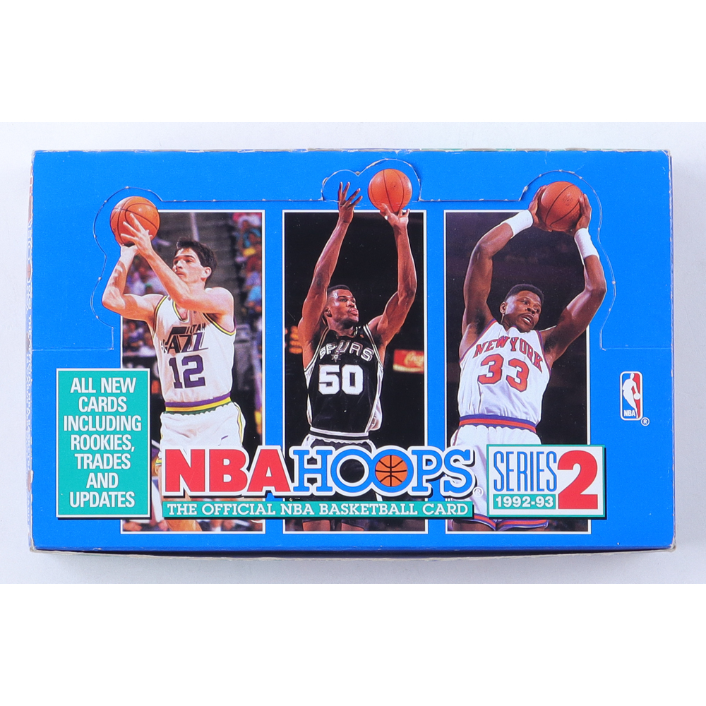 1992-93 Hoops Series 2 Basketball Hobby Box with (36) Packs | Pristine ...