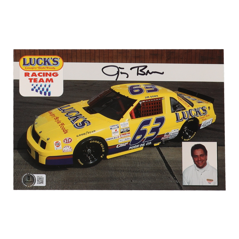 Jim Brown Signed NASCAR 6x8 Photo (Beckett) | Pristine Auction