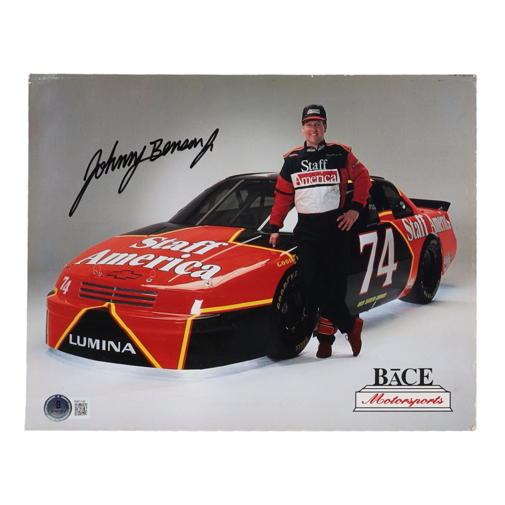Johnny Benson Jr. Signed NASCAR 8x10 Photo (Beckett) | Pristine Auction