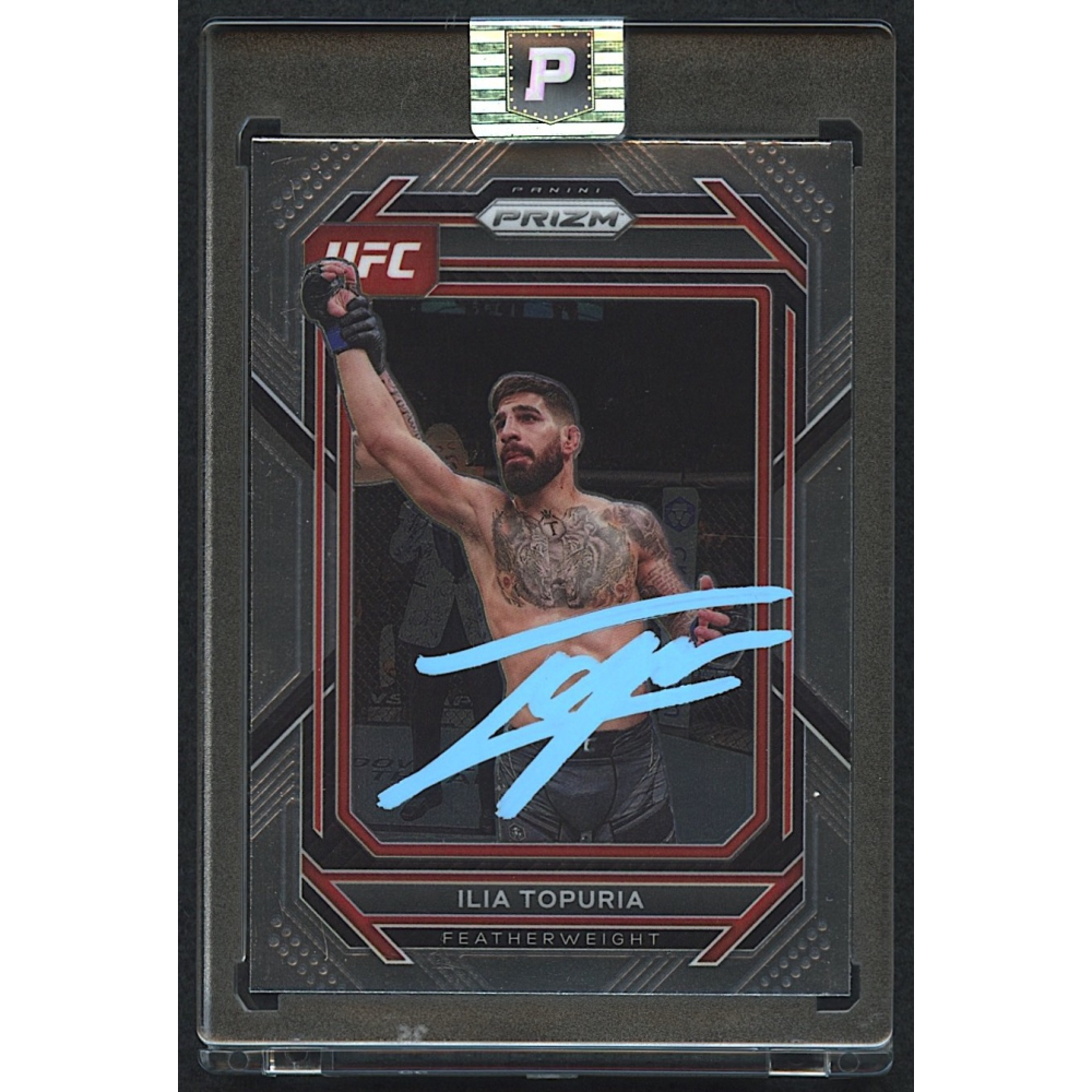 Ilia Topuria Signed 2023 Panini Prizm UFC #167 (PA Encapsulated ...