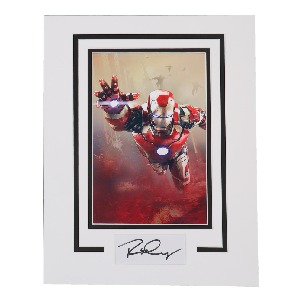Robert Downey Jr. Signed 11x14 "Ironman" Custom Matted Cut Display ...