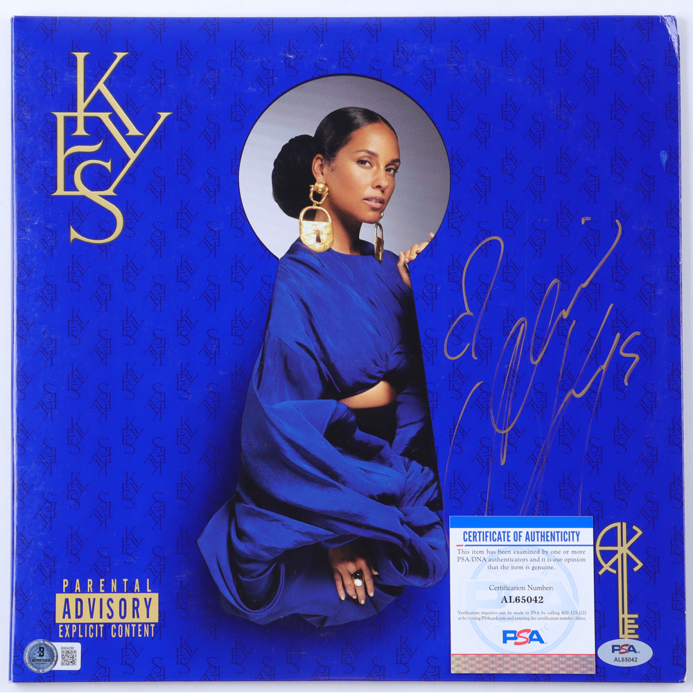 Alicia Keys Signed "KEYS" Vinyl Record Album (Beckett & PSA) | Pristine ...