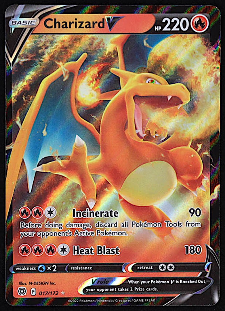 Charizard V 2022 Pokemon Sword and Shield Brilliant Stars #17 ...