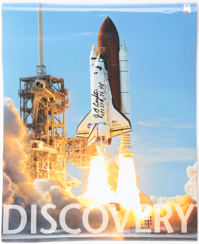 John Creighton Signed 16x20 Space Shuttle Discovery Poster Inscribed ...