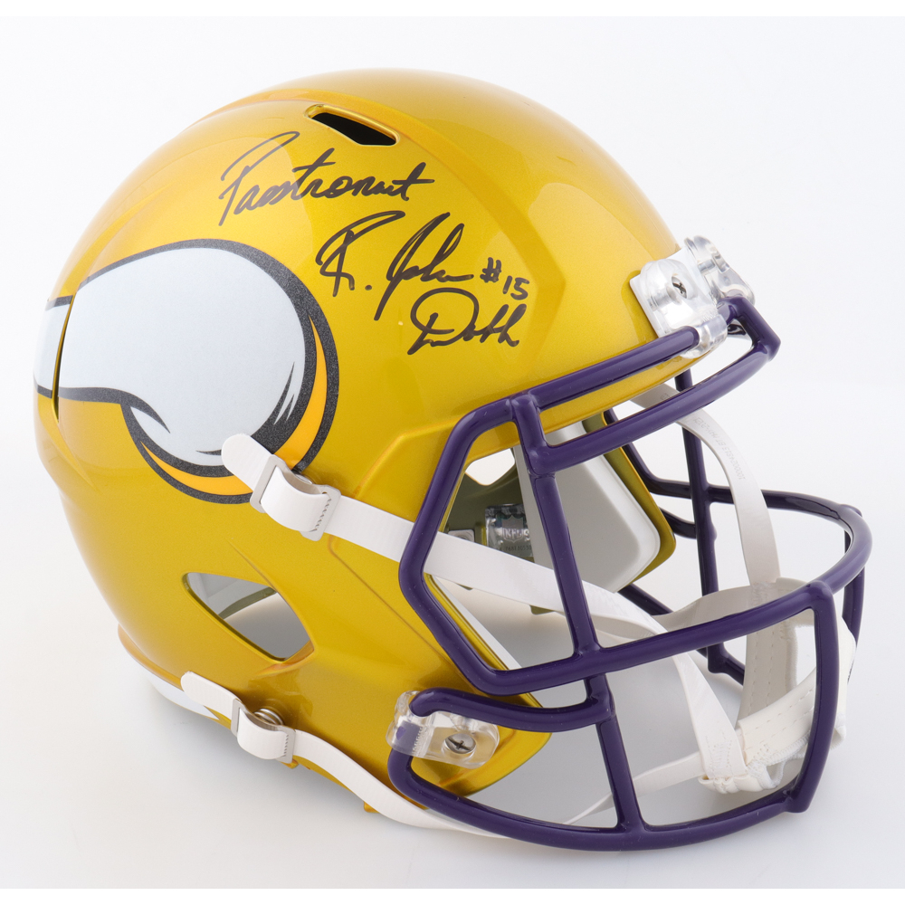Joshua Dobbs Signed Vikings Full-Size Flash Alternate Speed Helmet ...
