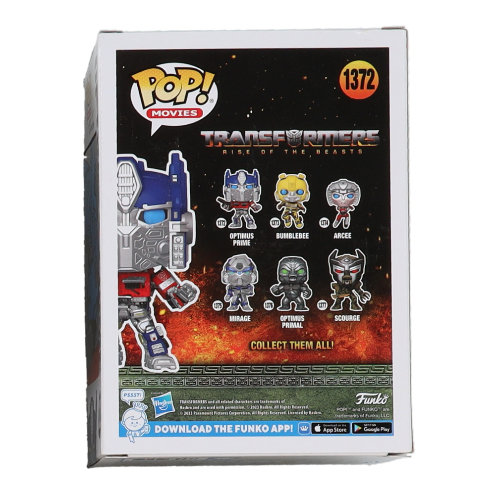 Optimus Prime "Transformers: Rise of the Beasts" #1372 Funko Pop! Vinyl ...