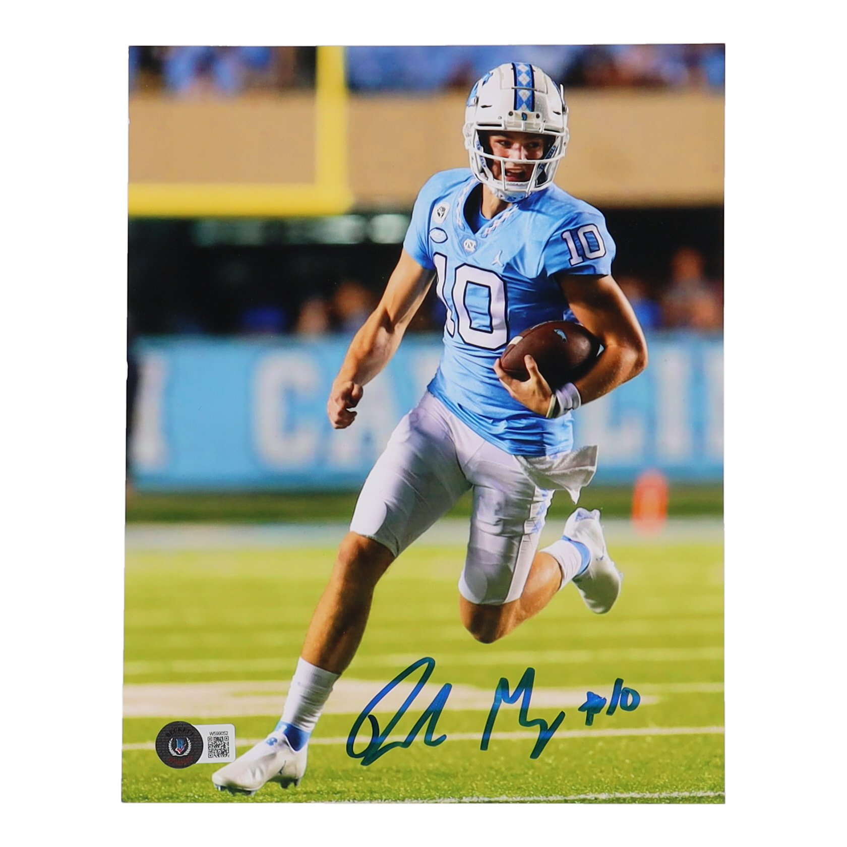 Drake Maye Signed North Carolina Tar Heels 8x10 Photo (Beckett ...