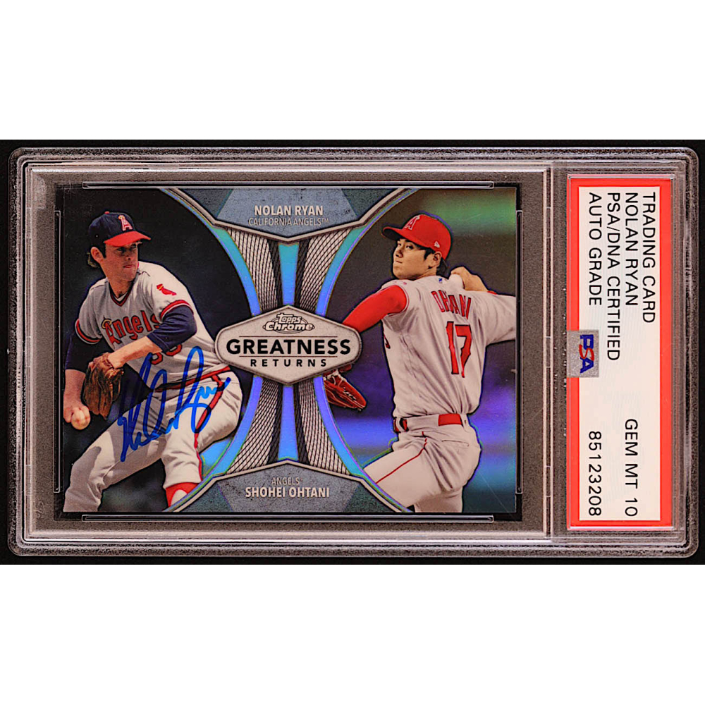 Nolan Ryan Signed 2019 Topps Chrome Greatness Returns #GRE3 Nolan Ryan ...
