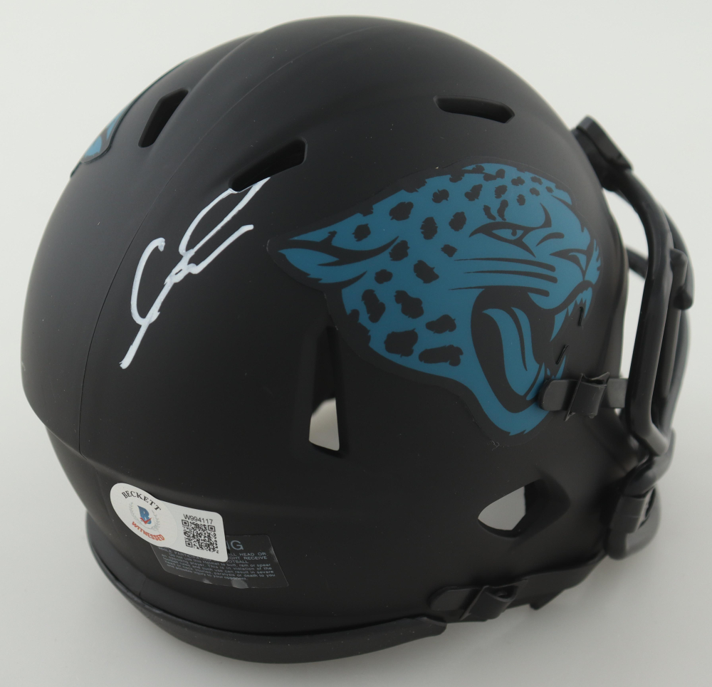 Calvin Ridley Signed Jaguars Eclipse Alternate Speed Mini Helmet ...
