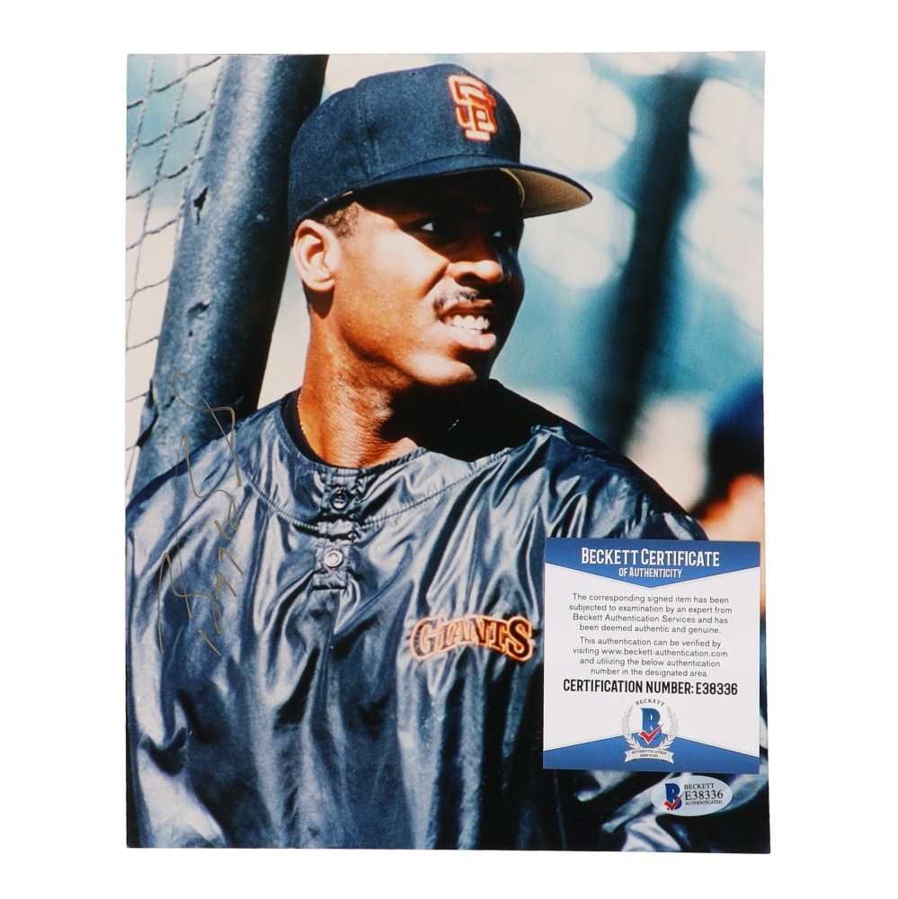 Barry Bonds Signed Giants 8x10 Photo (Beckett) | Pristine Auction