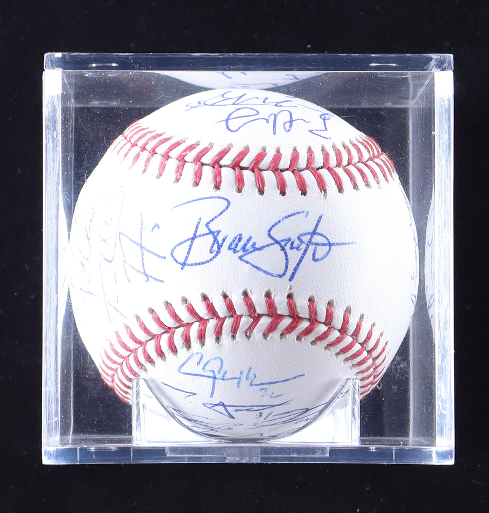 2022 NL All-Stars OML Baseball Signed by (27) with Brian Snitker, Juan Soto, Clayton Kershaw ...