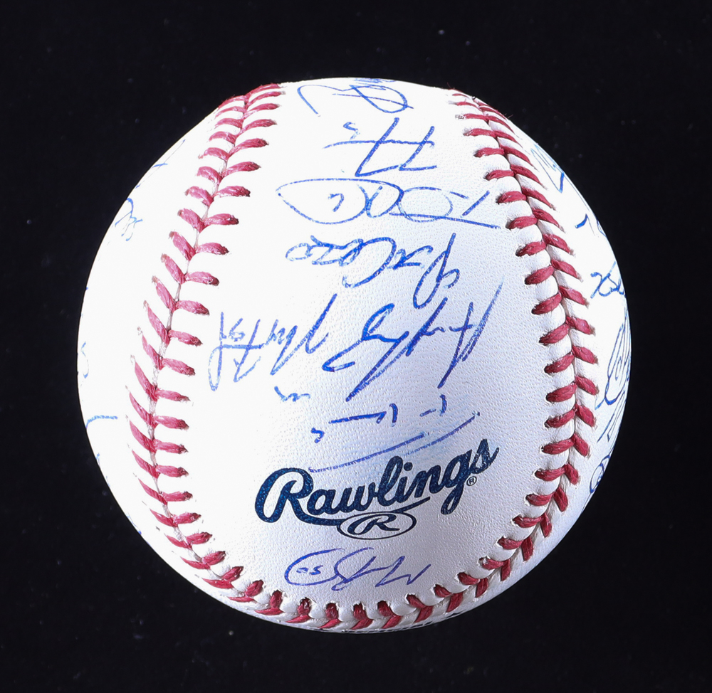 2022 NL All-Stars OML Baseball Signed by (27) with Brian Snitker, Juan Soto, Clayton Kershaw ...