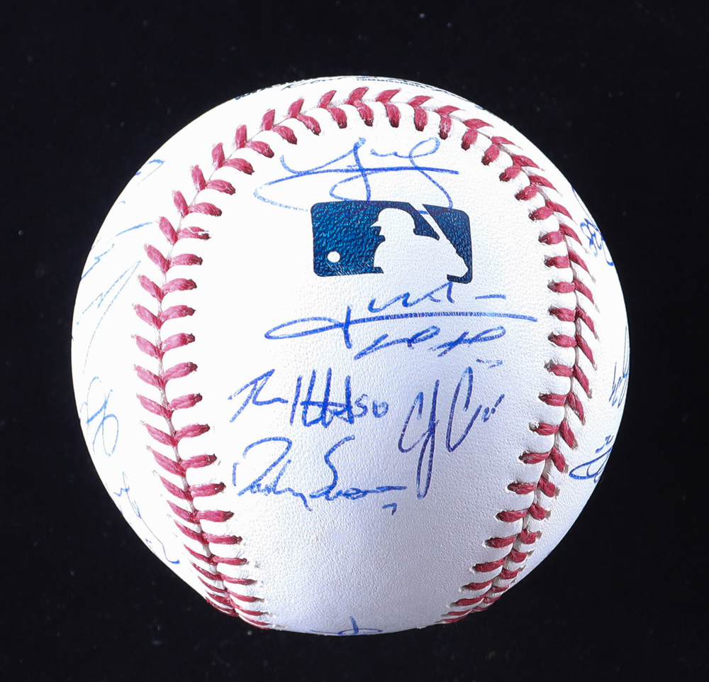2022 NL All-Stars OML Baseball Signed by (27) with Brian Snitker, Juan Soto, Clayton Kershaw ...