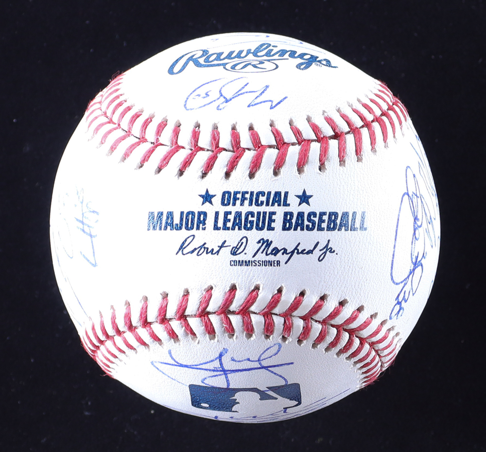 2022 NL All-Stars OML Baseball Signed by (27) with Brian Snitker, Juan Soto, Clayton Kershaw ...