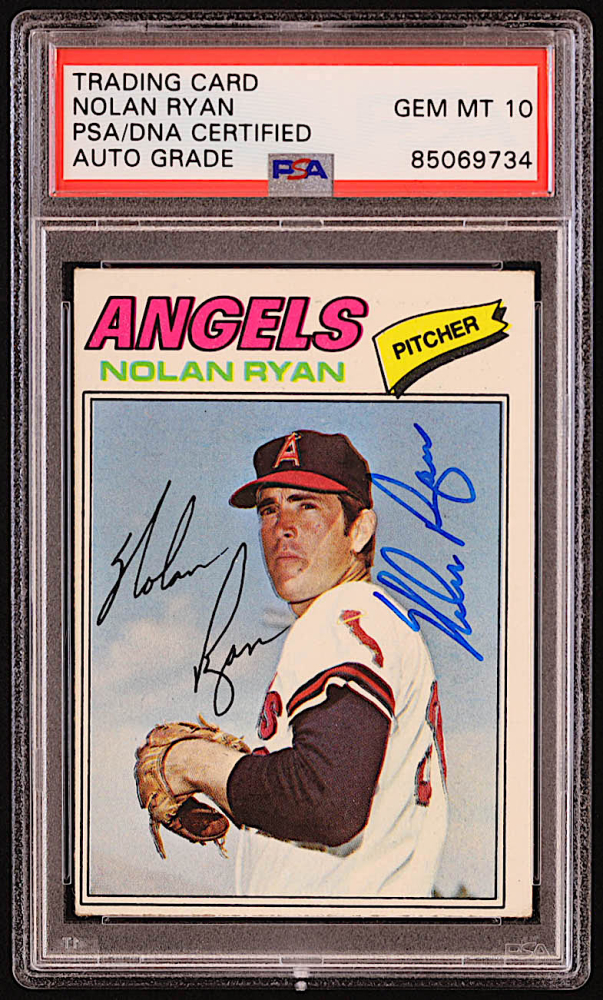 Nolan Ryan Signed 1977 Topps #650 (PSA | Autograph Graded PSA 10 ...