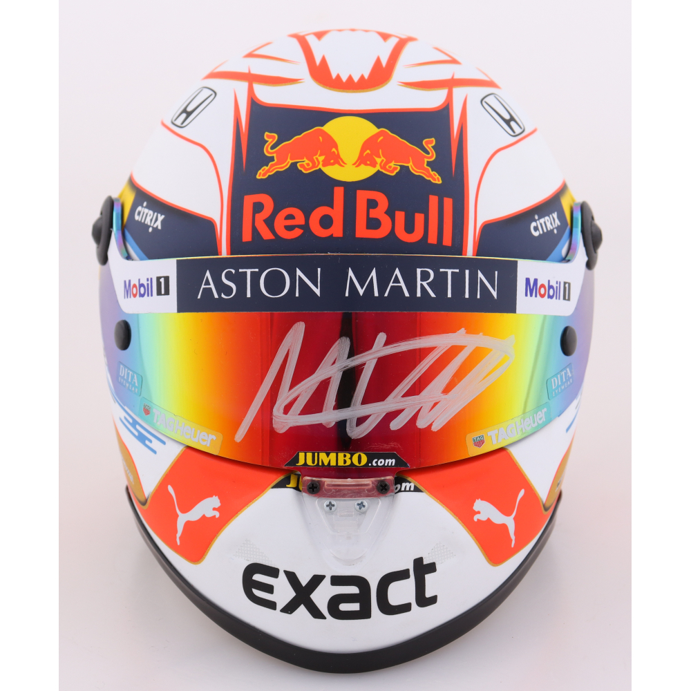 Max Verstappen Signed Oracle Red Bull Mini Racing Helmet (Beckett ...