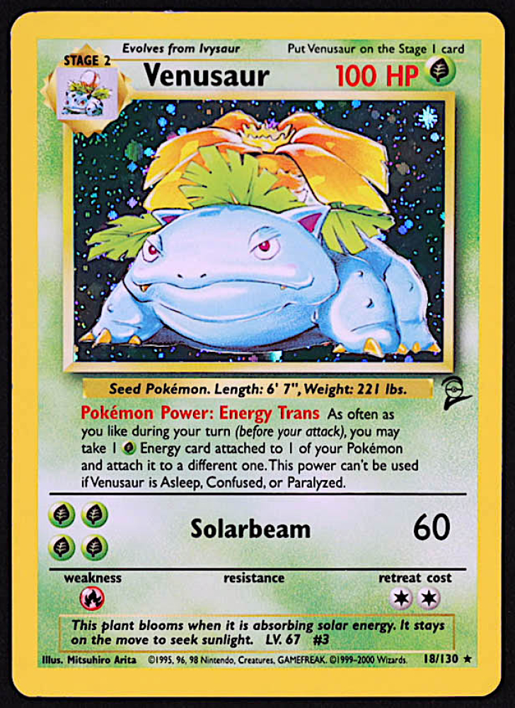 Venusaur 2000 Pokemon Base 2 Unlimited #18 Holo | Pristine Auction