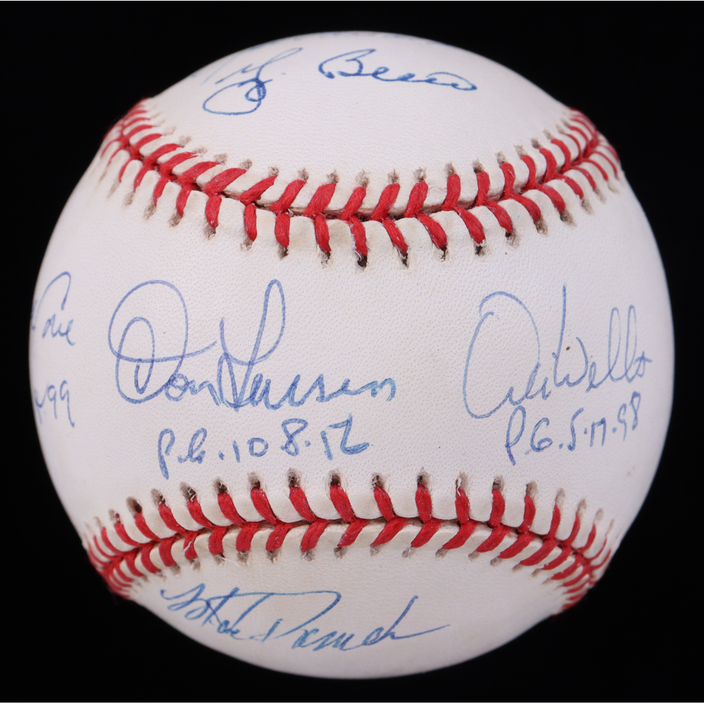Yankees Perfect Game Pitchers & Catchers OML Baseball Signed by (6 ...