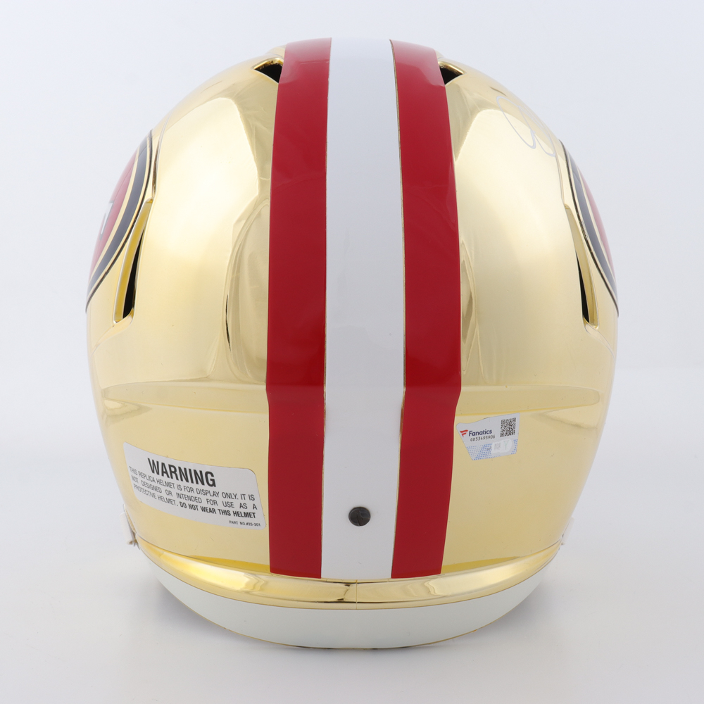 Joe Montana Signed 49ers Full-Size Chrome Speed Helmet (Beckett ...