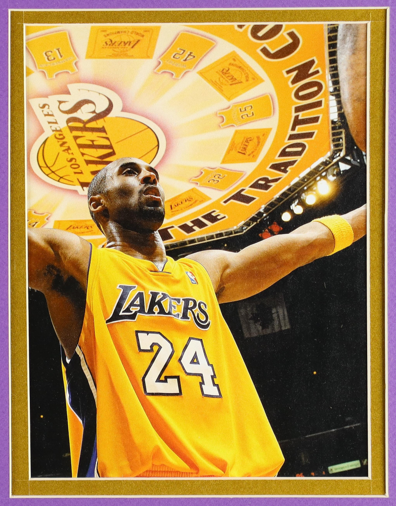Kobe Bryant Lakers Custom Framed Jersey Display With Mini Metal ...