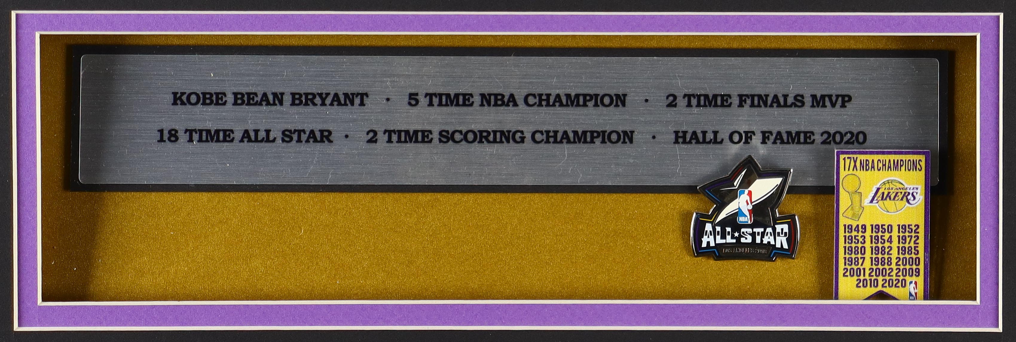 Kobe Bryant Lakers Custom Framed Jersey Display With All-Star & Mini ...