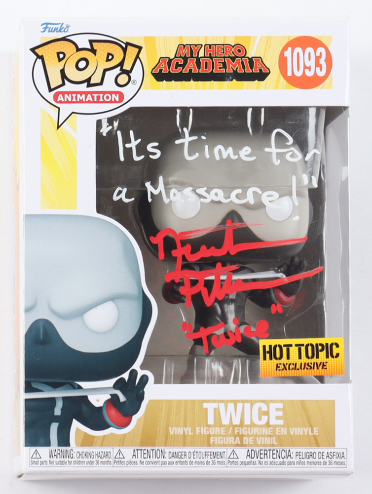 Newton Pittman Signed "My Hero Academia" #1093 Twice Funko Pop! Vinyl ...