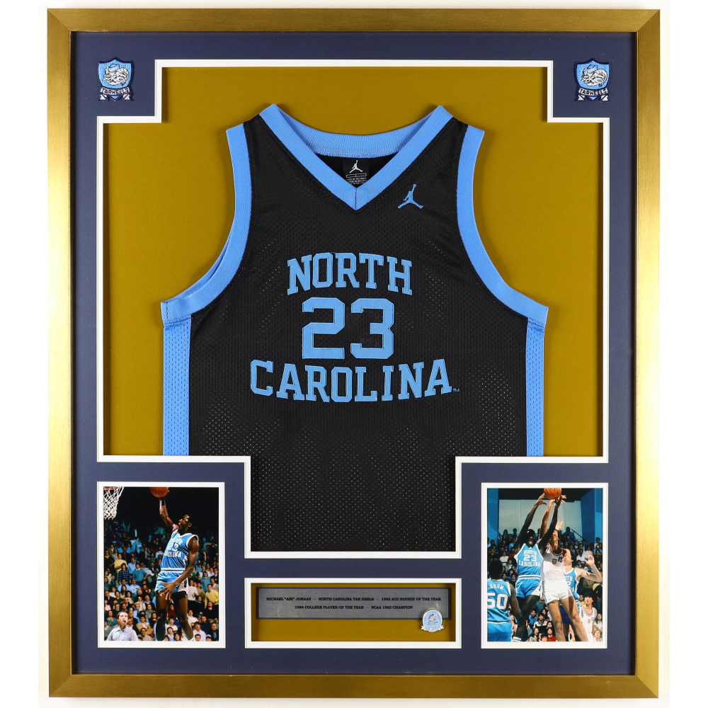 Michael Jordan North Carolina Tar Heels Custom Framed Jersey Display ...