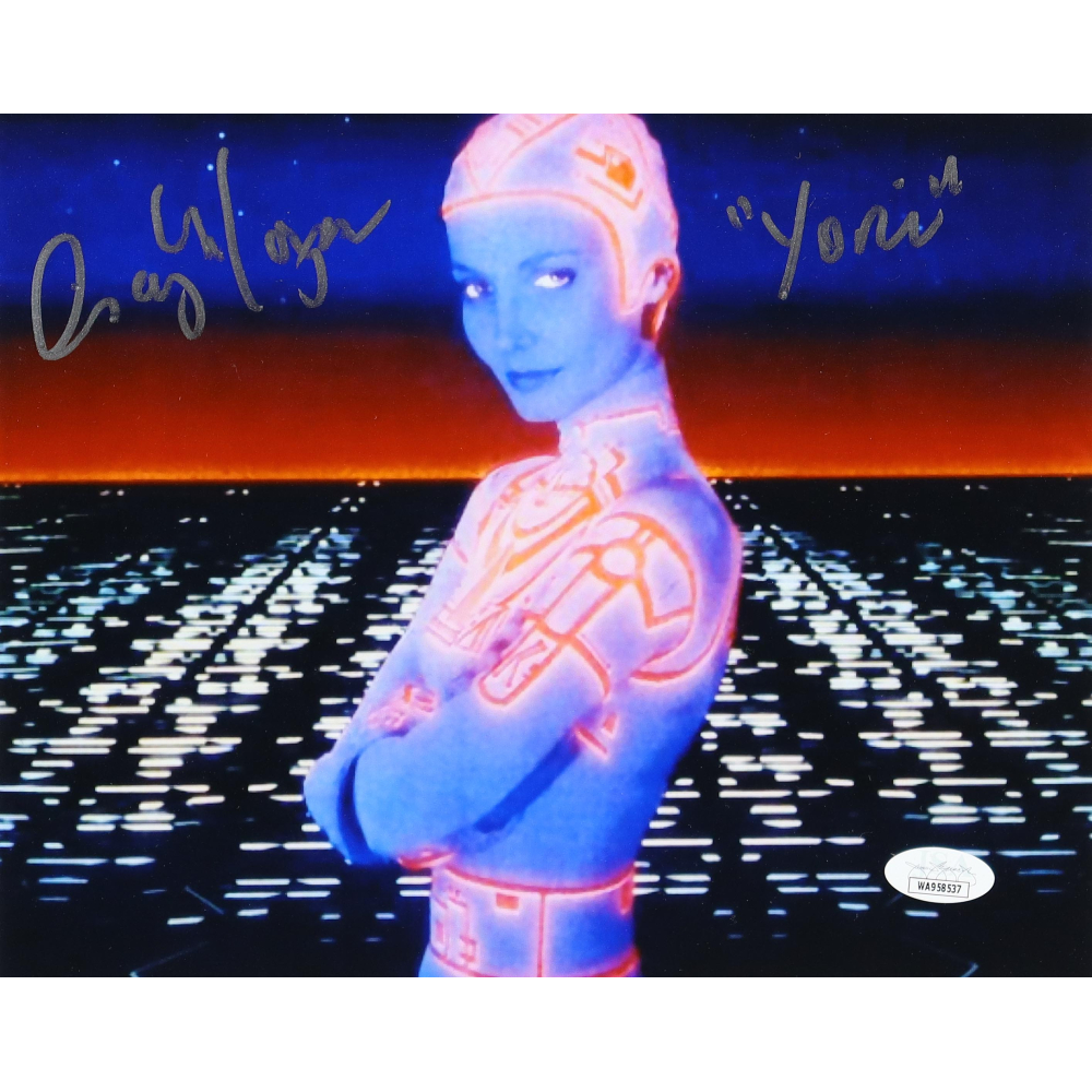 Cindy Morgan Signed "Tron" 8x10 Photo Insribed "Yori" (JSA) | Pristine ...