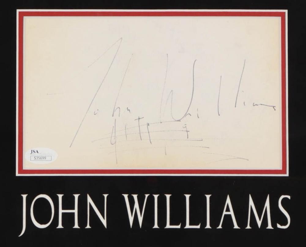 John Williams Signed Custom Framed Cut Display (JSA) | Pristine Auction