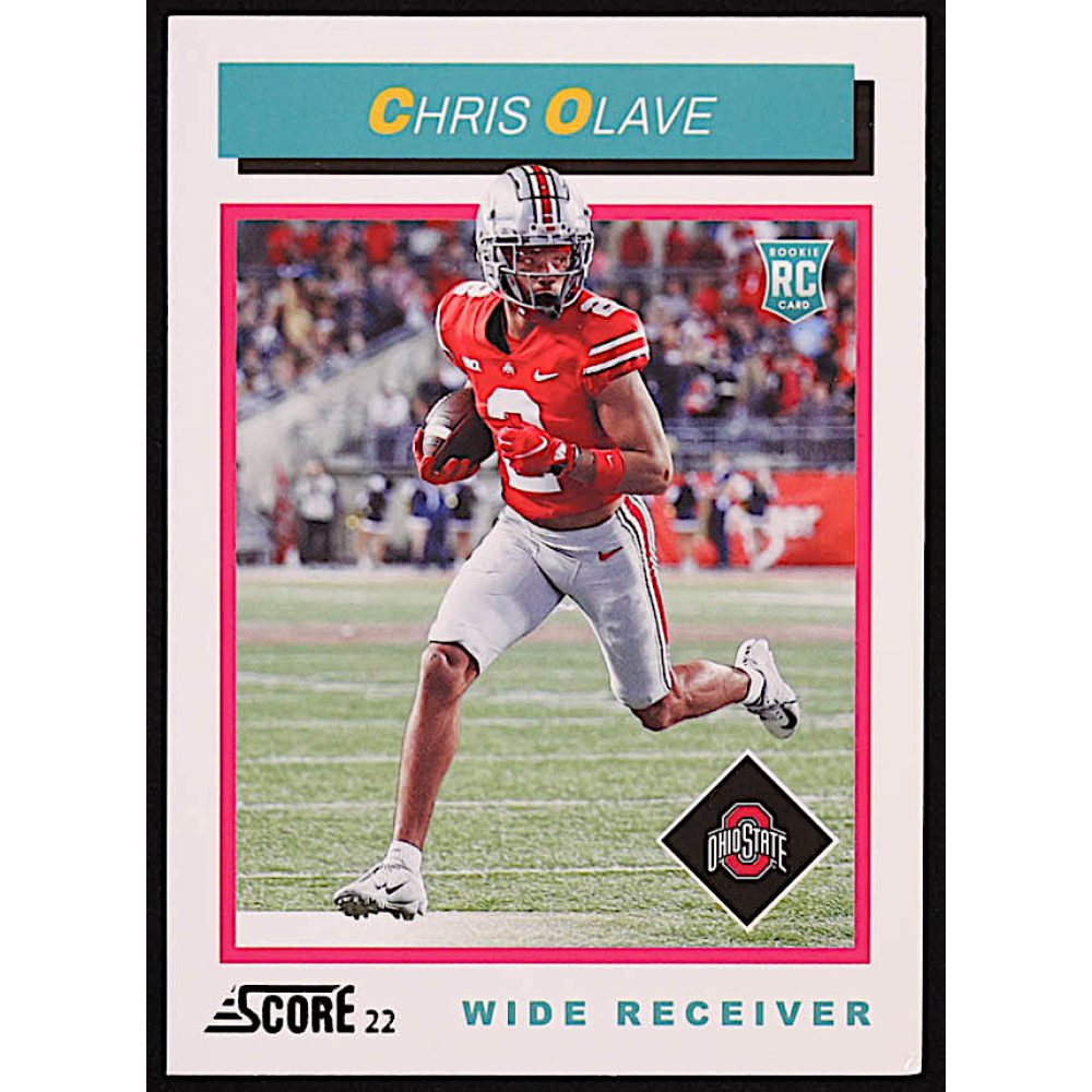 Chris Olave 2022 Score '92 Throwback Rookies #10 RC | Pristine Auction