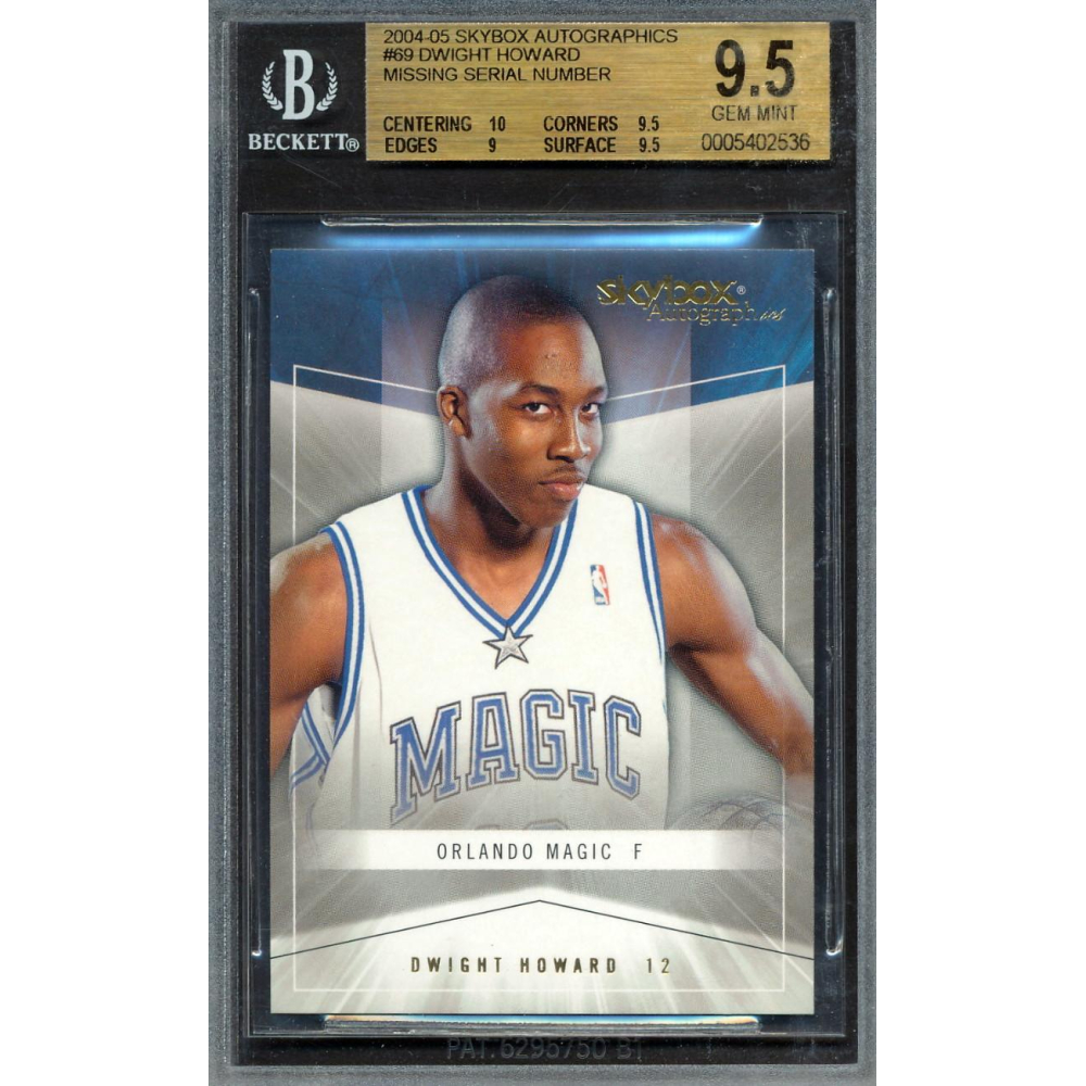 Dwight Howard 2004-05 SkyBox Autographics / Missing Serial Number #69 ...