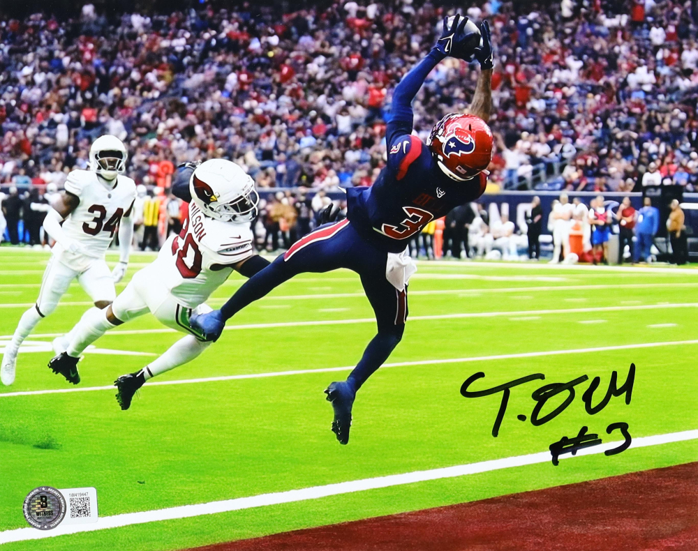 Tank Dell Signed Texans 8x10 Photo (Beckett) | Pristine Auction