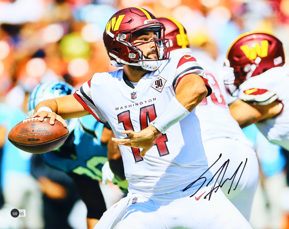 Sam Howell Signed Commanders 16x20 Photo (Beckett) | Pristine Auction