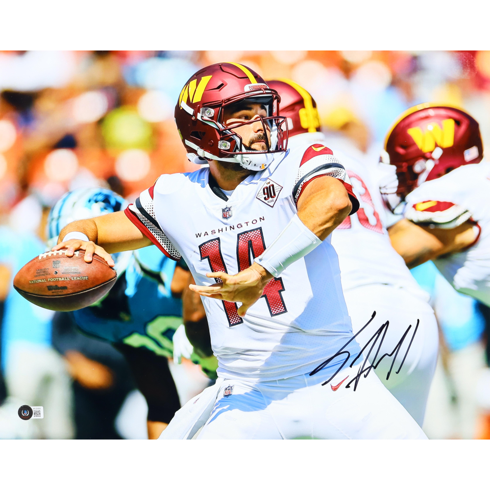 Sam Howell Signed Commanders 16x20 Photo (Beckett) | Pristine Auction