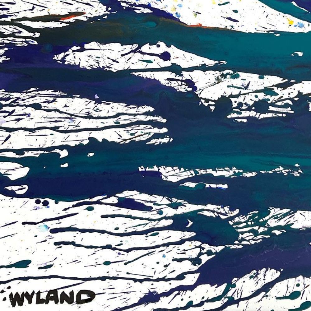 Wyland Signed "Untitled" 32x46 Custom Framed Original Acrylic Painting ...