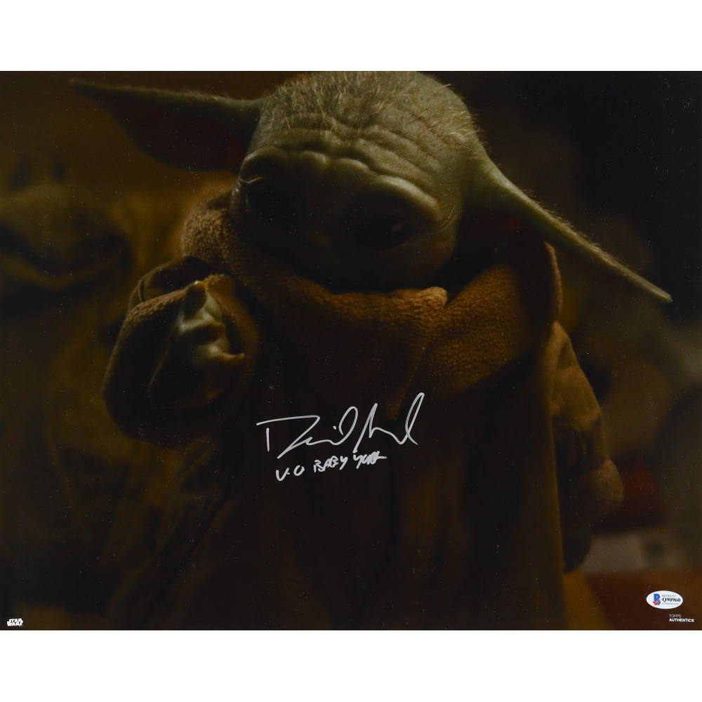 David Acord Signed "Star Wars" 16x20 Photo Inscribed "V.O. Baby Yoda ...