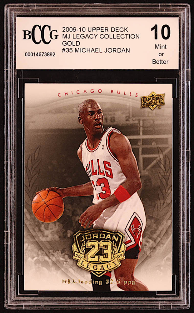 Michael Jordan 2009-10 Upper Deck Michael Jordan Legacy Collection Gold ...