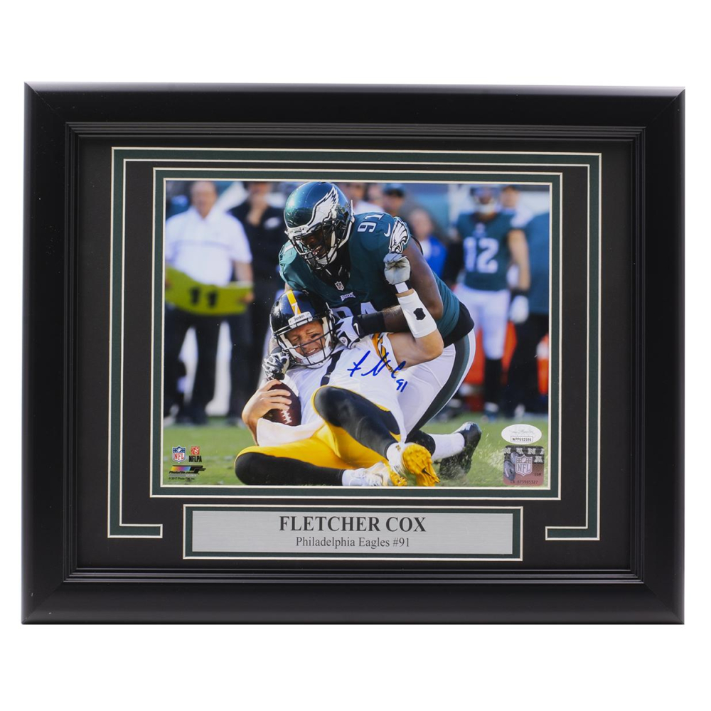 Fletcher Cox Signed Eagles Custom Framed Photo (JSA) | Pristine Auction
