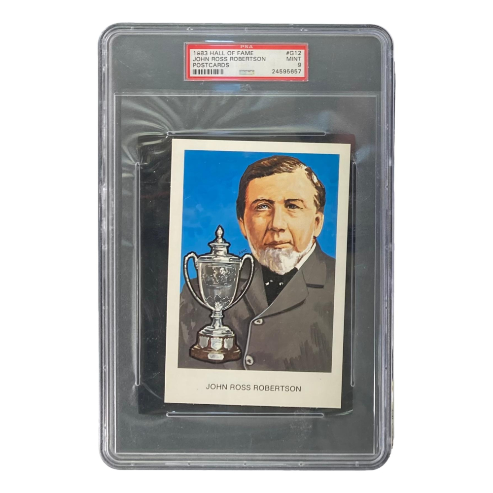 John Ross Robertson 1983 Hall of Fame Postcards #G12 (PSA 9) | Pristine ...