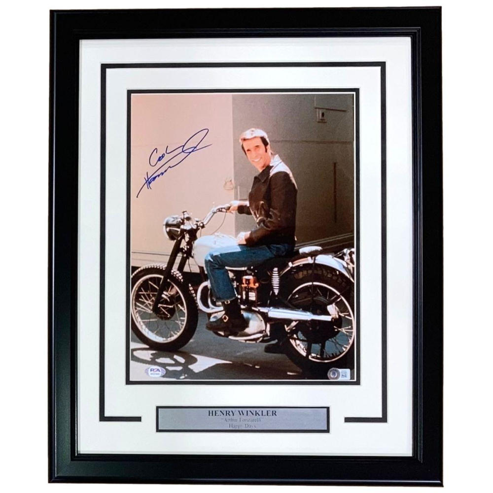 Henry Winkler Signed "Happy Days" Custom Framed Photo Inscribed "Cool" (Beckett) | Pristine Auction