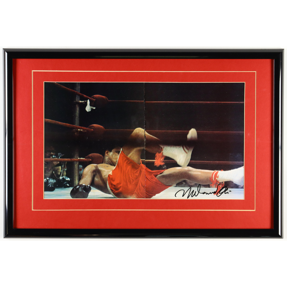 Muhammad Ali Signed Custom Framed Poster Display (Beckett | Autograph ...