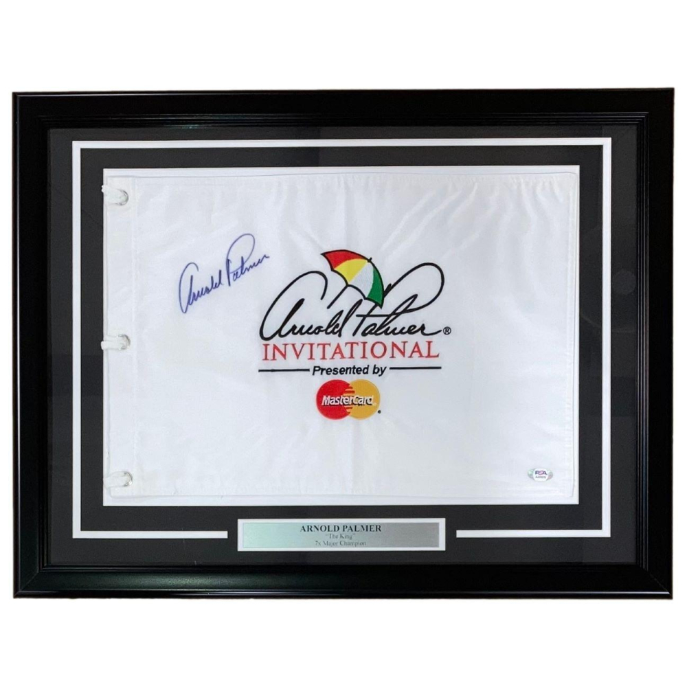 Arnold Palmer Signed Arnold Palmer Invitational Custom Framed Golf Flag ... Arnold Palmer Signed Arnold Palmer Invitational Custom Framed Golf Flag ...