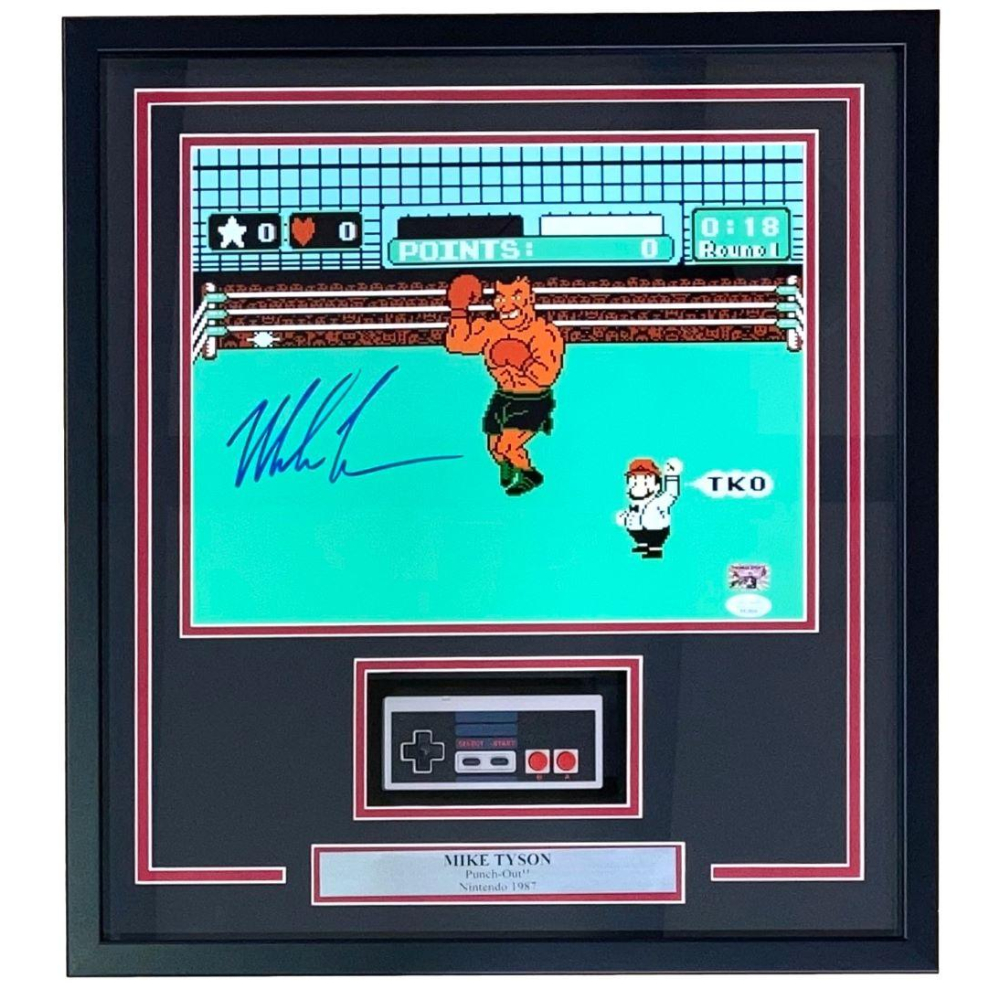 Mike Tyson Signed "Punch-Out!!" Custom Framed Photo Display with ...