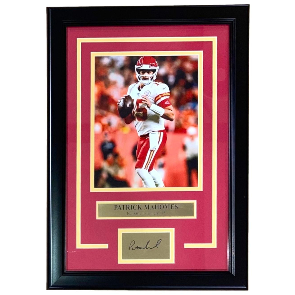 Patrick Mahomes Chiefs Custom Framed Photo Display | Pristine Auction