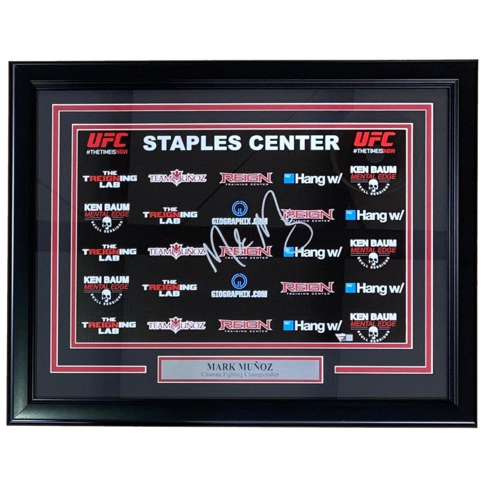 Mark Munoz Signed UFC Custom Framed Canvas (Fanatics) | Pristine Auction