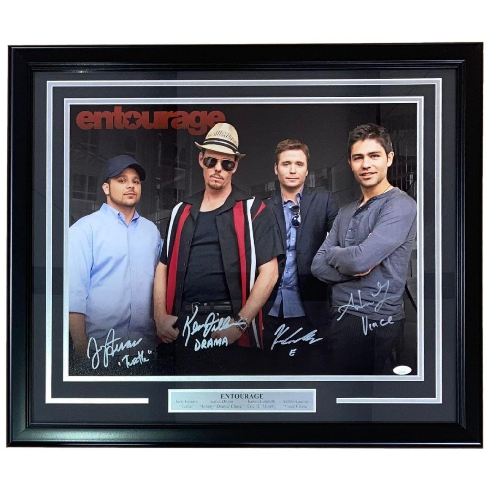 "Entourage" Custom Framed Photo Cast-Signed & Inscribed By (4) with ...