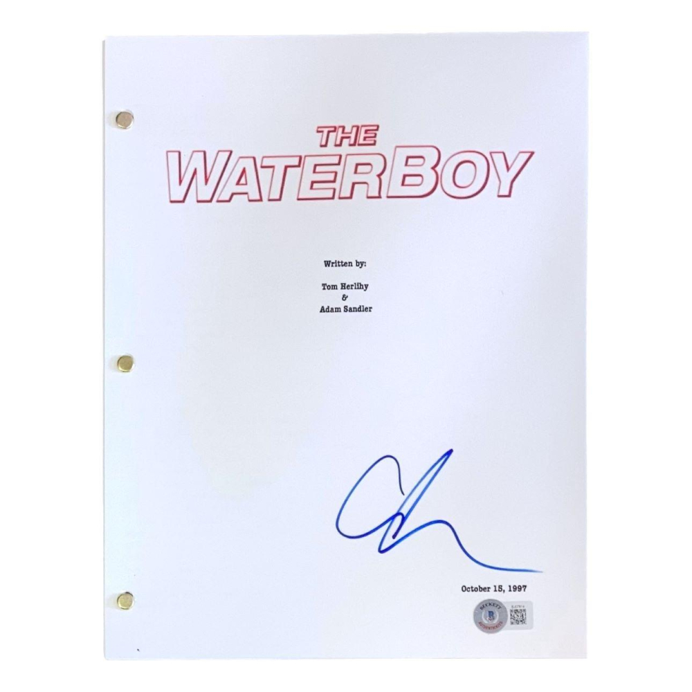 Adam Sandler Signed "The Waterboy" Movie Script (Beckett) | Pristine ...